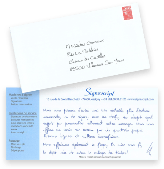 Our handwriting services' workflow - Signascript.com